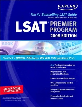 Kaplan LSAT 2008, Premier Program (w/ CD-ROM) by Kaplan Test Prep ...