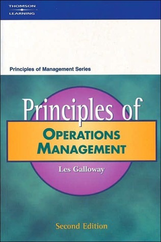 Principles of Operations Management by R.L. Galloway | Goodreads
