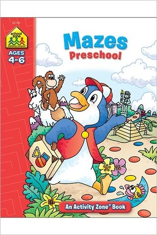 School Zone Mazes Preschool Workbook: 32 Pages, Pre-K, Kindergarten ...