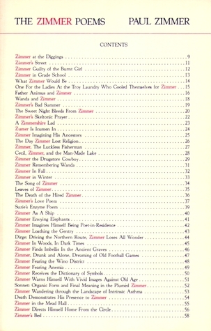 The Zimmer Poems by Paul Zimmer | Goodreads
