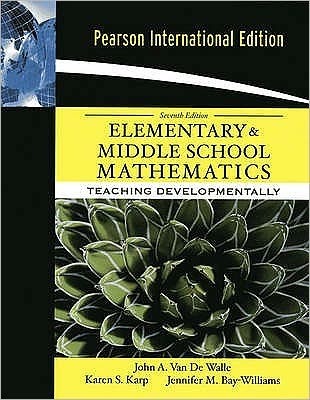 Elementary and Middle School Mathematics by John A. Van de Walle ...