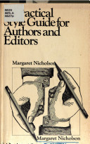 A Practical Style Guide for Authors and Editors by Margaret Nicholson | Goodreads