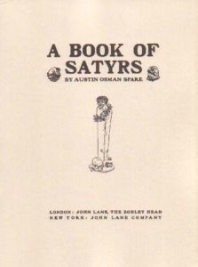 A Book of Satyrs by Austin Osman Spare | Goodreads