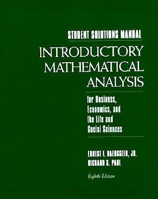 Introduction to Math Analysis by Richard S. Paul | Goodreads