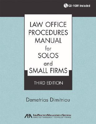 Law Office Procedures Manual for Solos and Small Firms by Demetrios ...