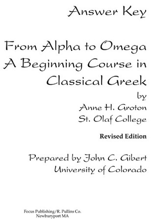 From Alpha to Omega by Anne H. Groton | Goodreads