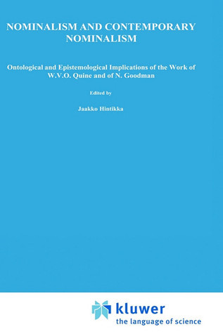 Nominalism and Contemporary Nominalism: Ontological and Epistemological ...