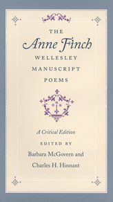 The Anne Finch Wellesley Manuscript Poems: A Critical Edition by ...