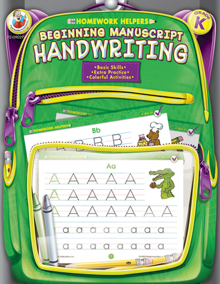 Beginning Manuscript Handwriting, Grade K by Frank Schaffer ...
