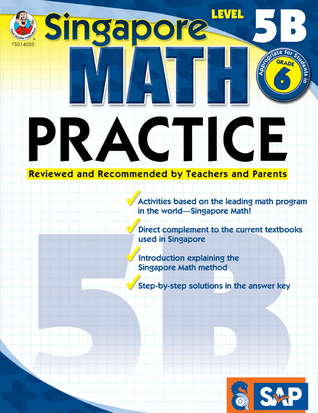 Singapore Math – Level 5B Math Practice Workbook for 6th Grade ...
