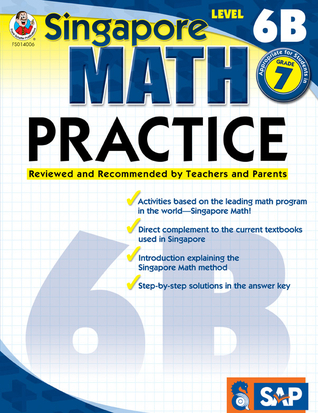Singapore Math – Level 6B Math Practice Workbook for 7th Grade ...