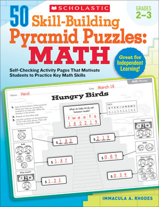 50 Skill-Building Pyramid Puzzles: Math: Grades 2–3: Self-Checking ...