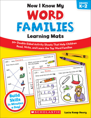 Now I Know My Word Families Learning Mats: 50+ Double-Sided Activity ...