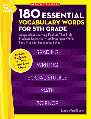 180 Essential Vocabulary Words for 5th Grade: Independent Learning ...