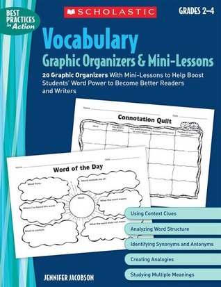 Vocabulary Graphic Organizers & Mini-Lessons: 20 Graphic Organizers ...