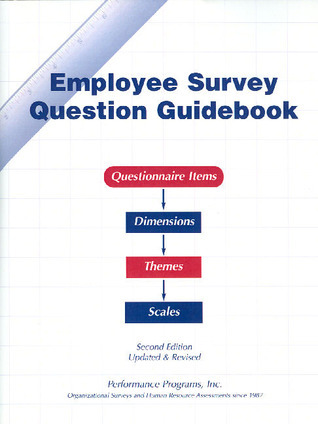 Employee Survey Question Guidebook: Survey Item Selection Guide, 2nd ...