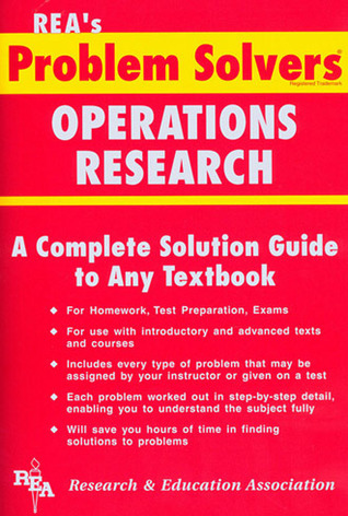 Operations Research Problem Solver by Research & Education Association ...