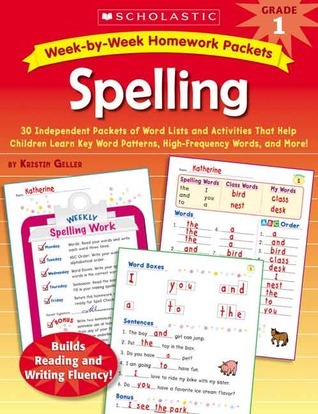 Week-by-Week Homework Packets: Spelling: Grade 1: 30 Independent ...