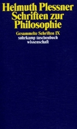 Schriften zur Philosophie by Helmuth Plessner | Goodreads