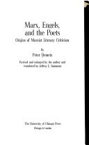 Marx, Engels, and the Poets: Origins of Marxist literary criticism by ...