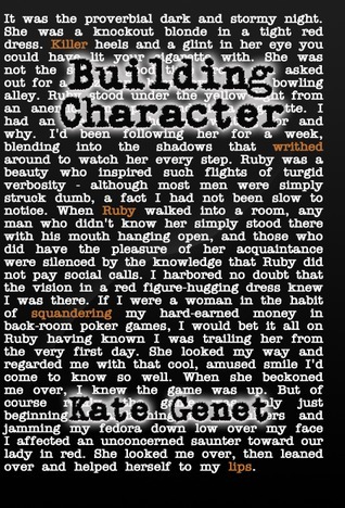 Building Character by Kate Genet | Goodreads