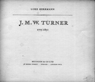 J. M. W. Turner 1775-1851 by Luke Herrmann | Goodreads