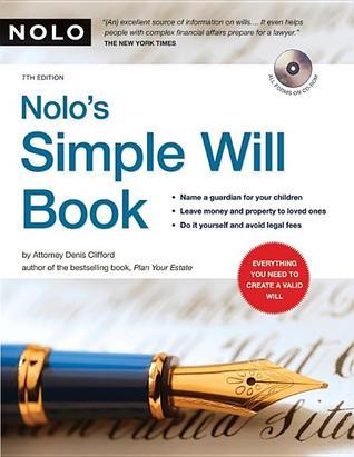Nolo's Simple Will Book by Denis Clifford | Goodreads