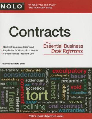 Contracts: The Essential Business Desk Reference by Richard Stim ...