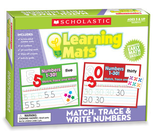 Match, Trace Write Numbers Learning Mats by Scholastic Inc. | Goodreads