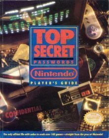 Top Secret Passwords-Nintendo Player's Guide by Editor | Goodreads