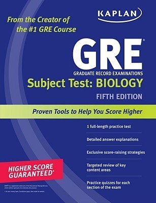 Kaplan GRE Subject Test: Biology (Kaplan GRE Biology) 5th edition by ...
