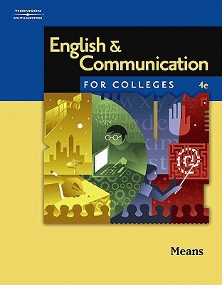 English and Communication for Colleges by Thomas L. Means | Goodreads