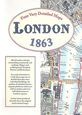 Four Very Detailed London Maps 1863: All of London and Outlying ...