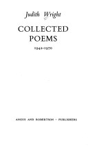 Collected poems, 1942-1970 by Judith A. Wright | Goodreads