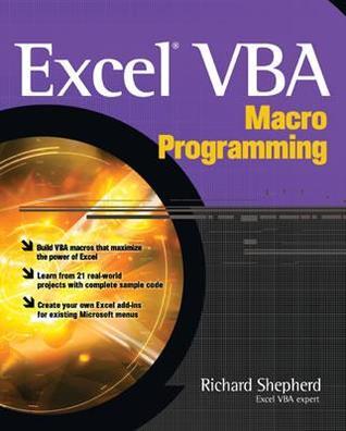 Excel VBA Macro Programming by Richard Shepherd | Goodreads