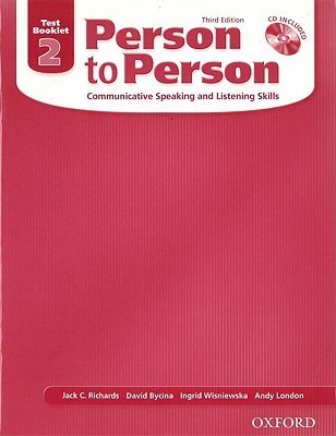 Person to Person 2, Test Booklet: Communicative Speaking and Listening ...