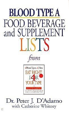 Blood Type A: Food, Beverage and Supplemental Lists from Eat Right 4 ...