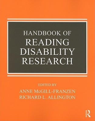 Handbook of Reading Disability Research by Anne McGill-Franzen | Goodreads