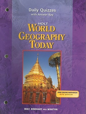 Holt World Geography Today Daily Quizzes with Answer Key by Holt ...