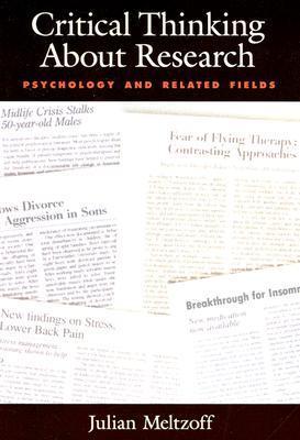 Critical Thinking About Research: Psychology and Related Fields by ...