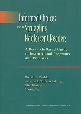 Informed Choices for Struggling Adolescent Readers: A Research-Based ...
