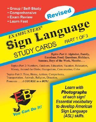Ace's Sign Language (1 of 3) Exambusters Study Cards by Daniel Binder ...