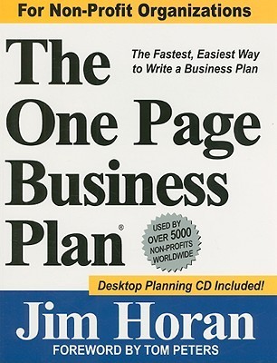 The One Page Business Plan: Non-profit Edition: the Fastest, Easiest ...
