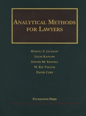 Analytical Methods for Lawyers 2003 by Louis Kaplow | Goodreads