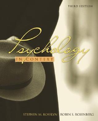 Psychology in Context by Stephen M. Kosslyn | Goodreads