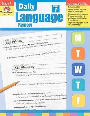 Evan-Moor Daily Language Review, Grade 7, Activities, Homeschooling and ...