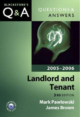 Questions & Answers: Landlord and Tenant 2005-2006 by Mark Pawlowski ...