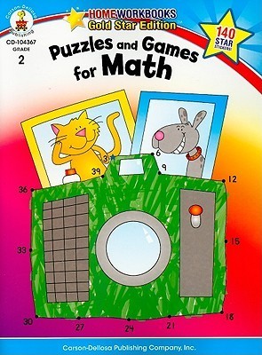 Carson Dellosa | Puzzles and Games for Math Activity Workbook | 2nd ...
