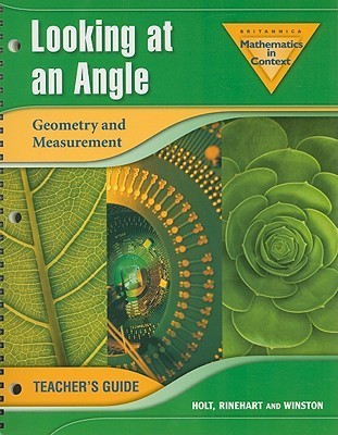 Holt Math in Context: Looking At An Angle Teachers Guide Grade 8 by ...