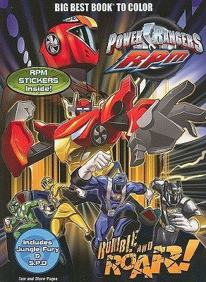 Power Rangers: Rumble and Roar Big Best Book to Color with Stickers by ...